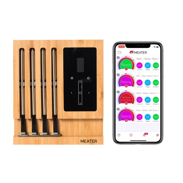 MEATER BLOCK Trådlös Termometer – 4 Sonder & WiFi 50m | Grilloteket